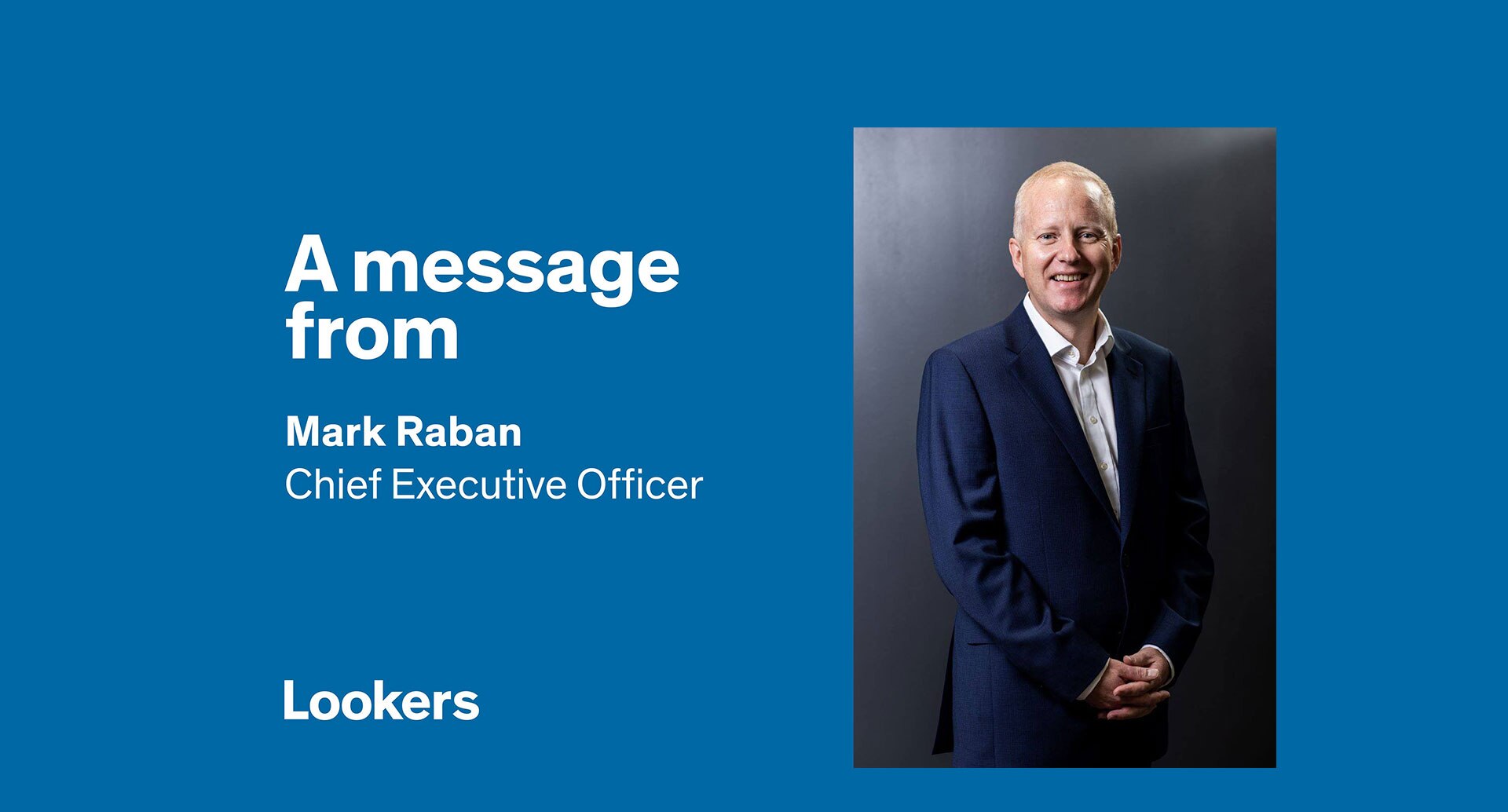 An update from CEO Mark Raban | Blog | Lookers
